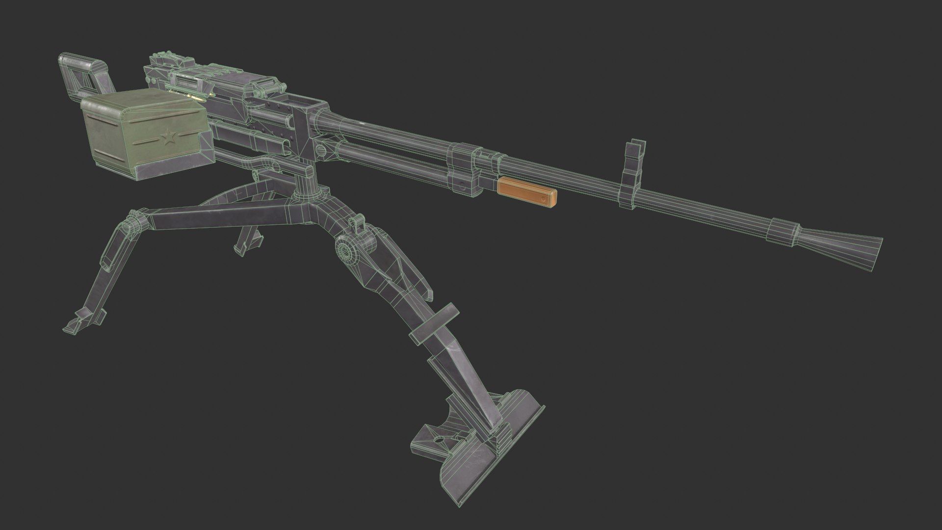 3D KORD Machine Gun - TurboSquid 2114355