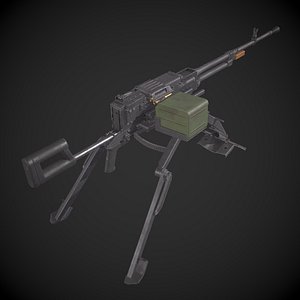 3D Negev NG7 Light Machine Gun - TurboSquid 2144609
