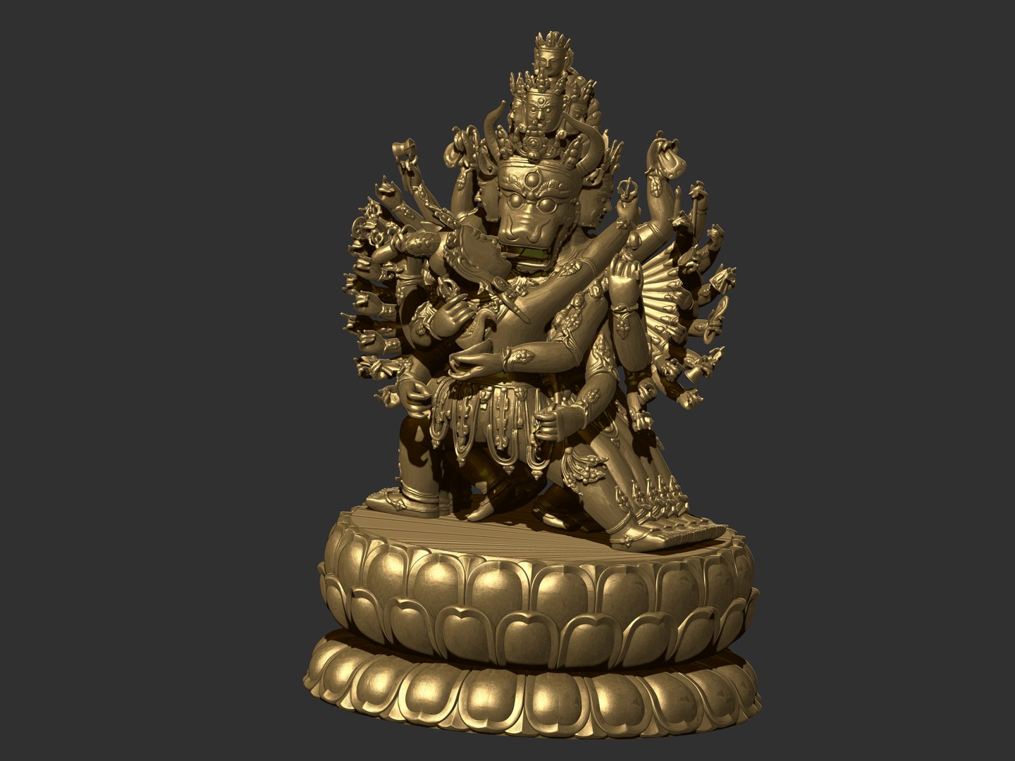 Tibetan Buddha 3D Model - TurboSquid 2037871