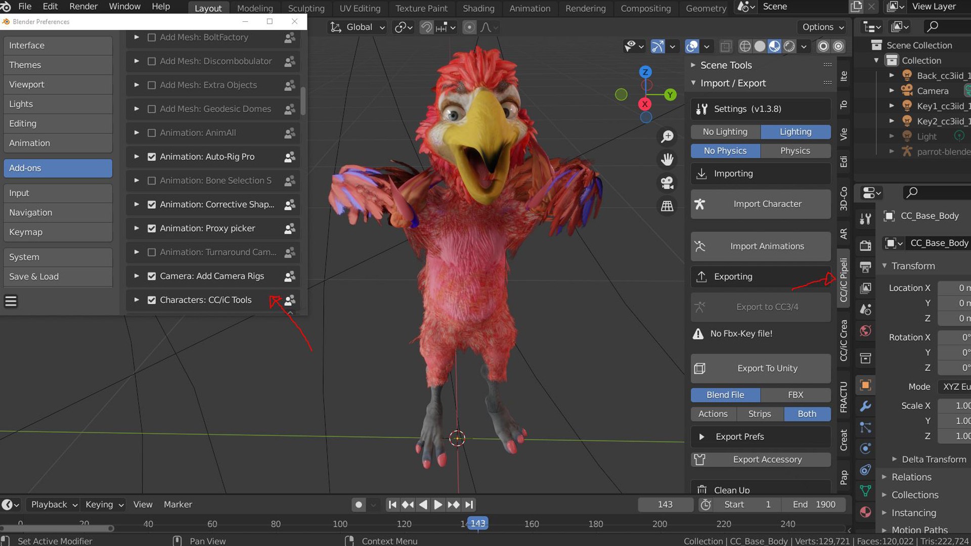 3D Parrot Model - TurboSquid 2098254