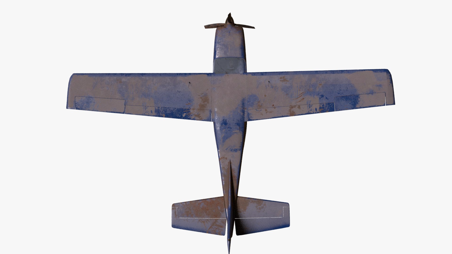 Realistic Destroyed Propeller Plane Collections 3D Model - TurboSquid ...