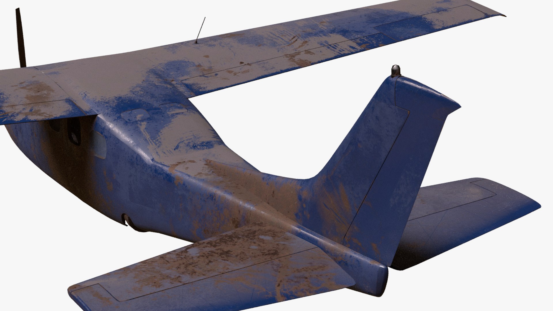 Realistic Destroyed Propeller Plane Collections 3D Model - TurboSquid ...