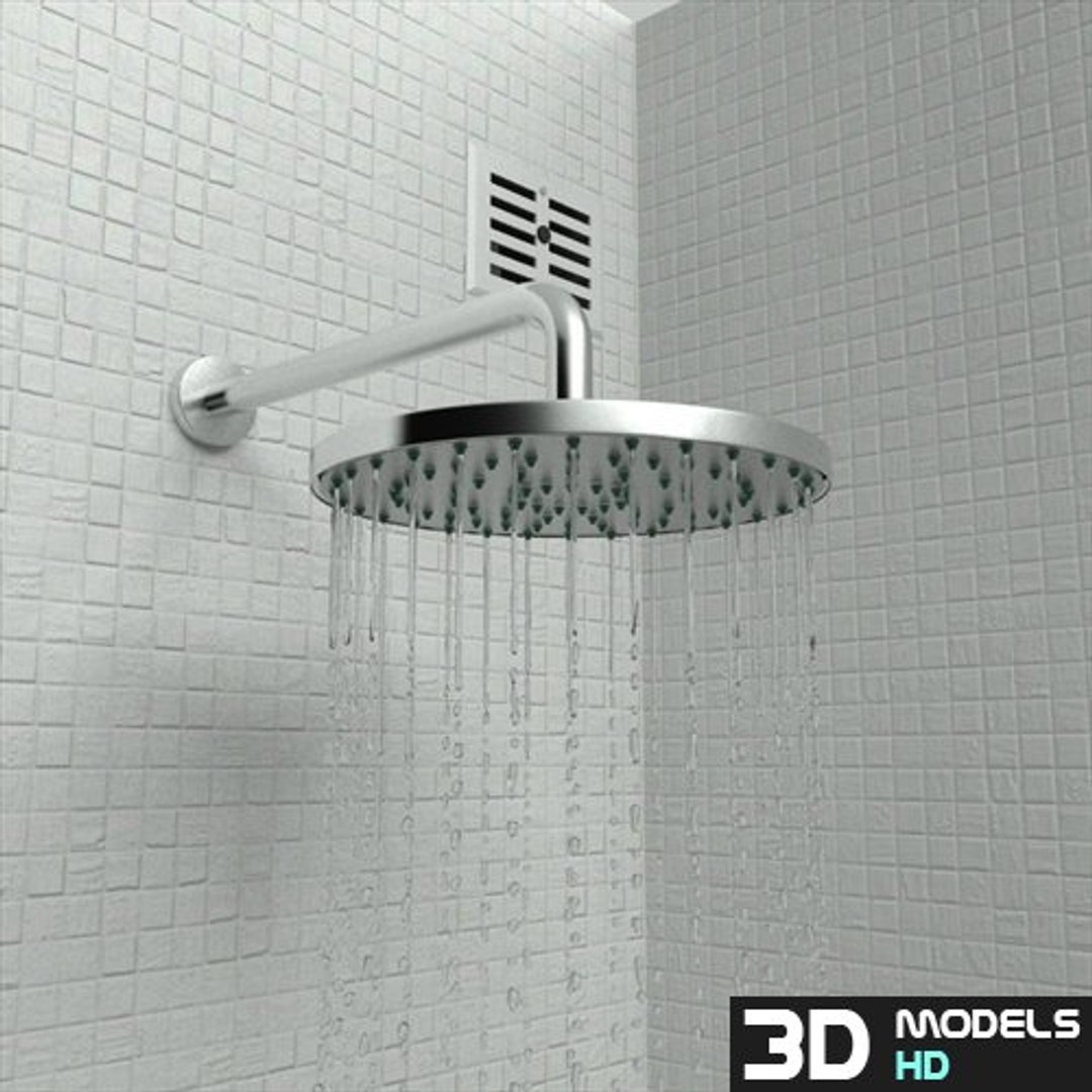 Bathroom Shower 3d Model