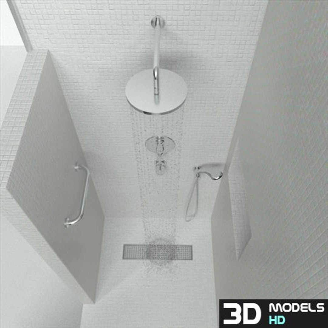 Bathroom Shower 3d Model