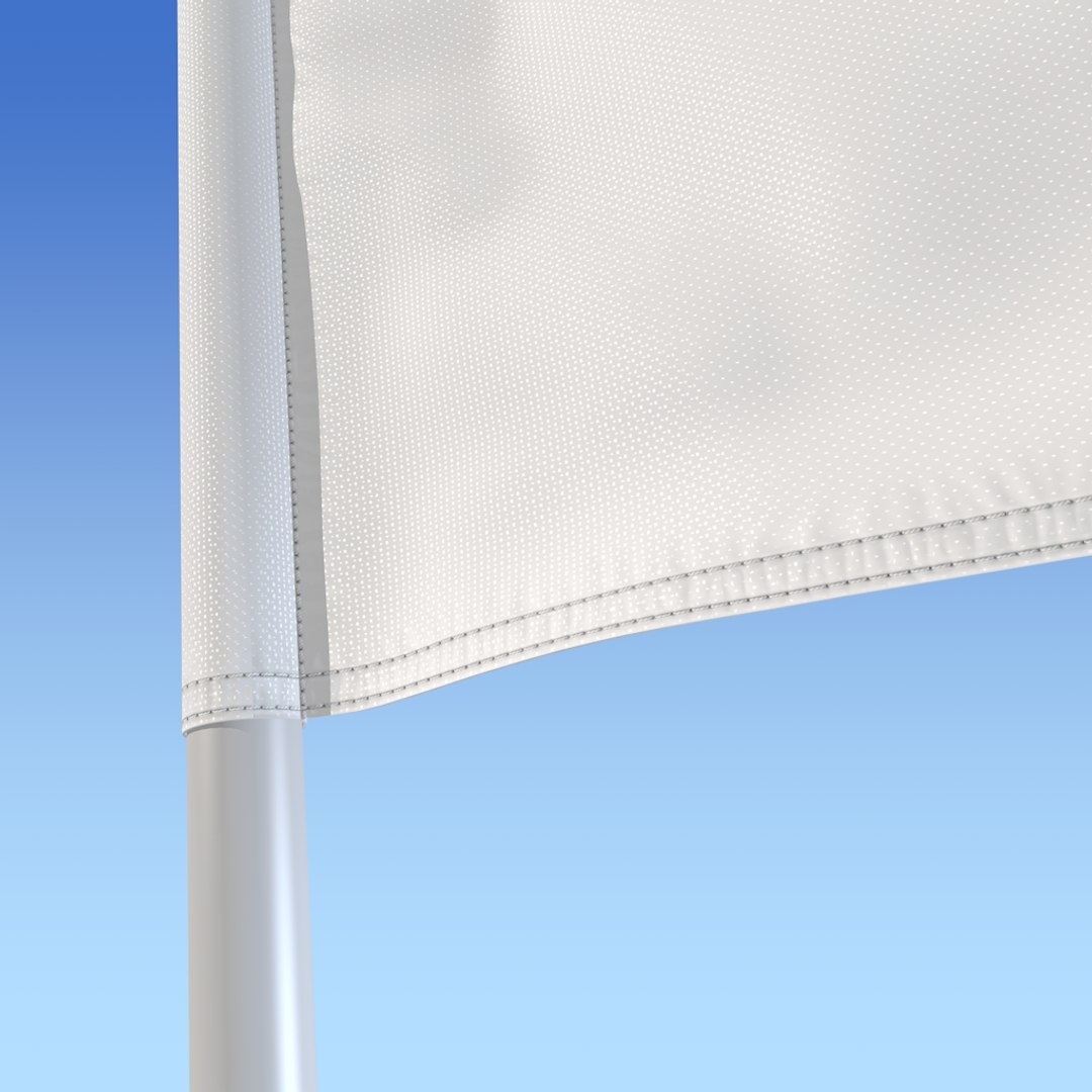 3d Animation Waving Flag Model