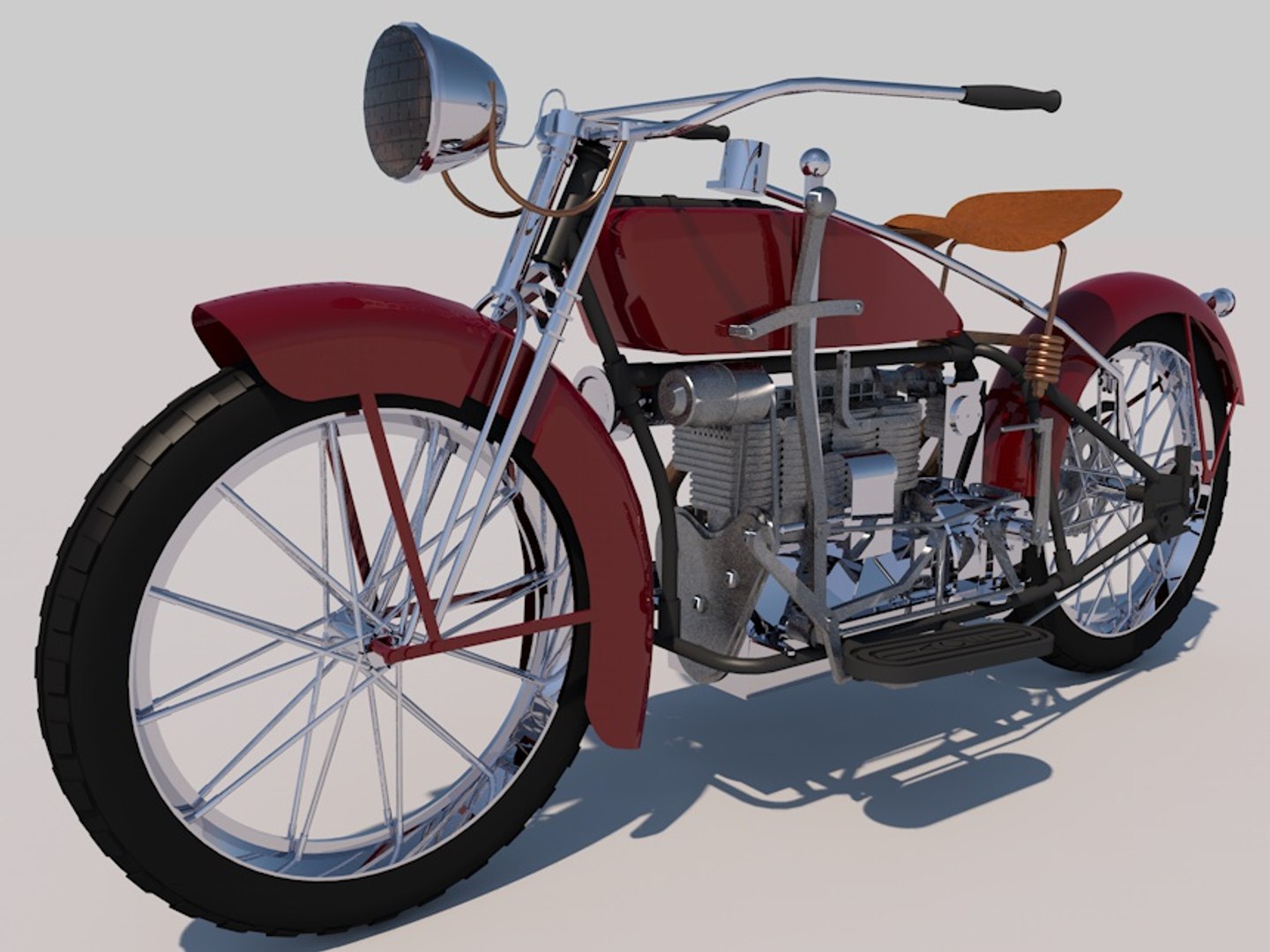 Ace Motor Motorcycle 1924 Dxf