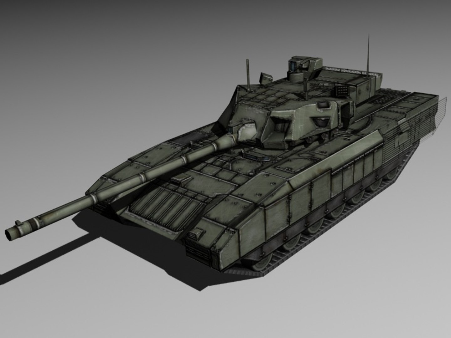 3d Model Of Modern Russian Tank Armata