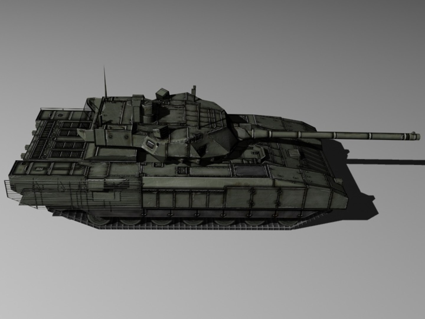 3d Model Of Modern Russian Tank Armata