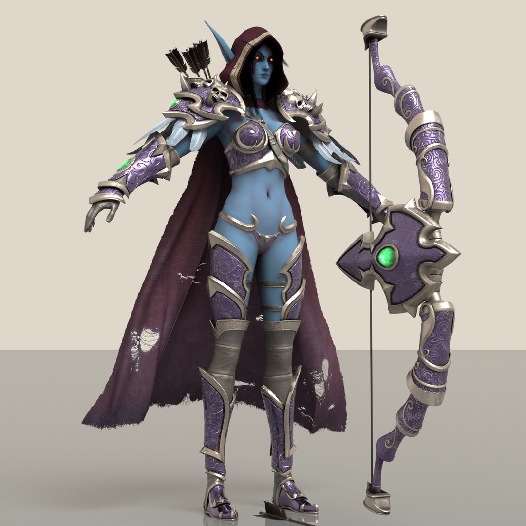 Free 3D Sylvanas Windrunner Rig Lady - TurboSquid 1182030