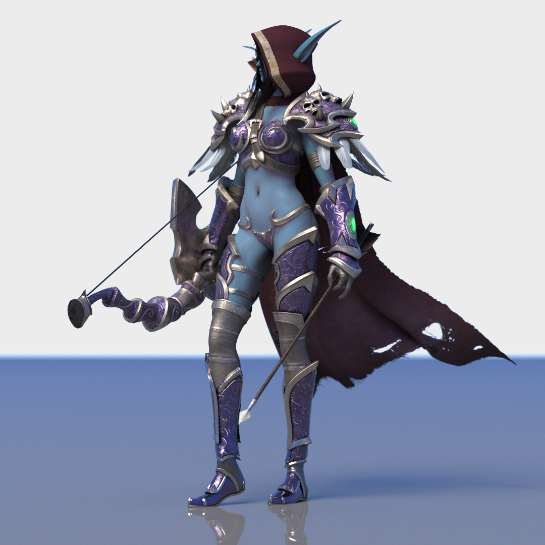 Free 3D sylvanas windrunner rig lady - TurboSquid 1182030