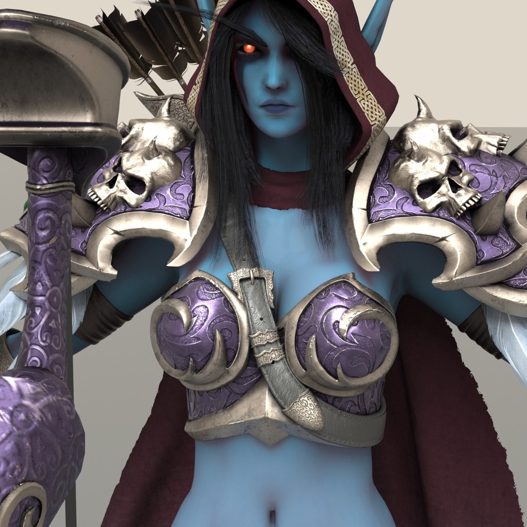 Free 3D Sylvanas Windrunner Rig Lady - TurboSquid 1182030