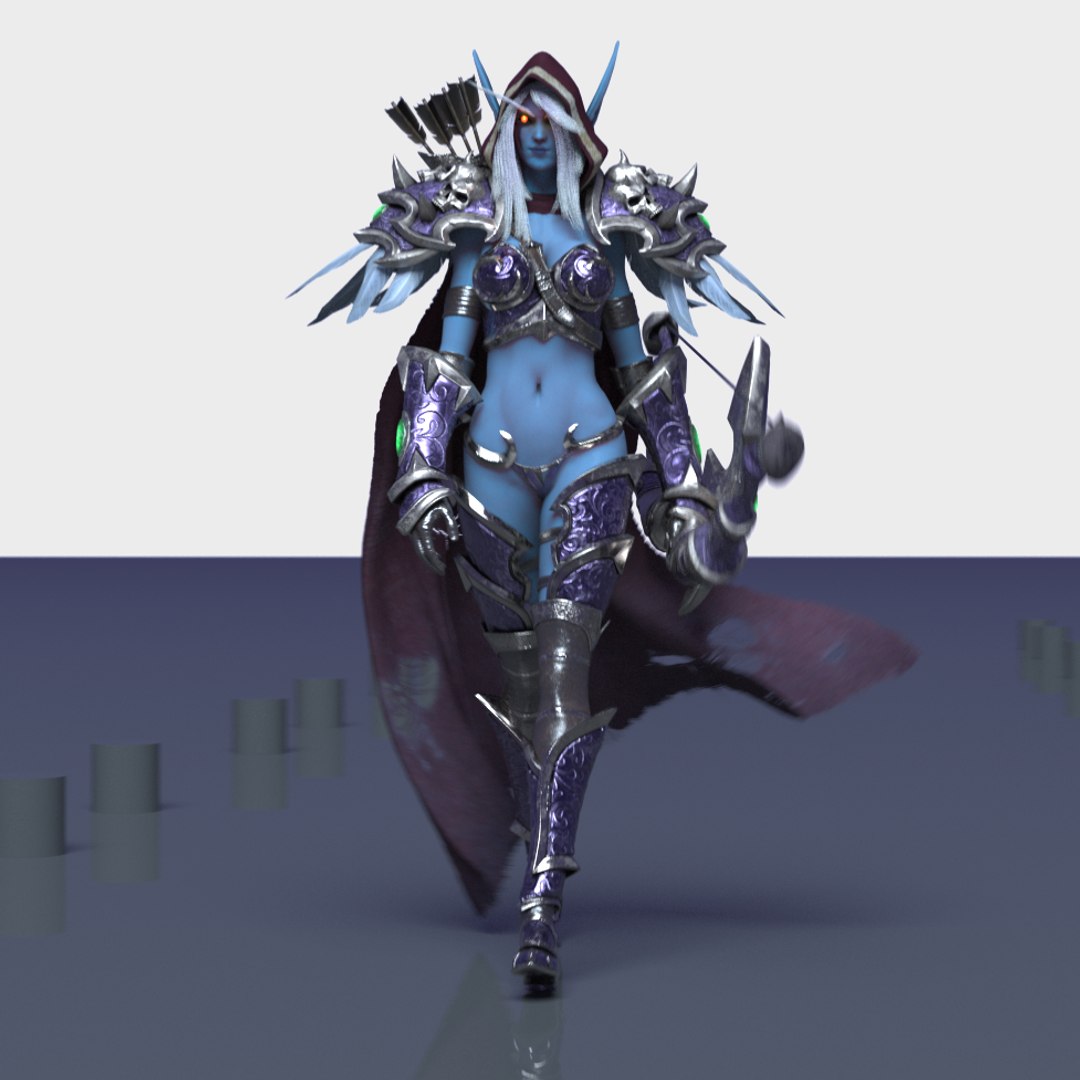 Free 3D Sylvanas Windrunner Rig Lady - TurboSquid 1182030