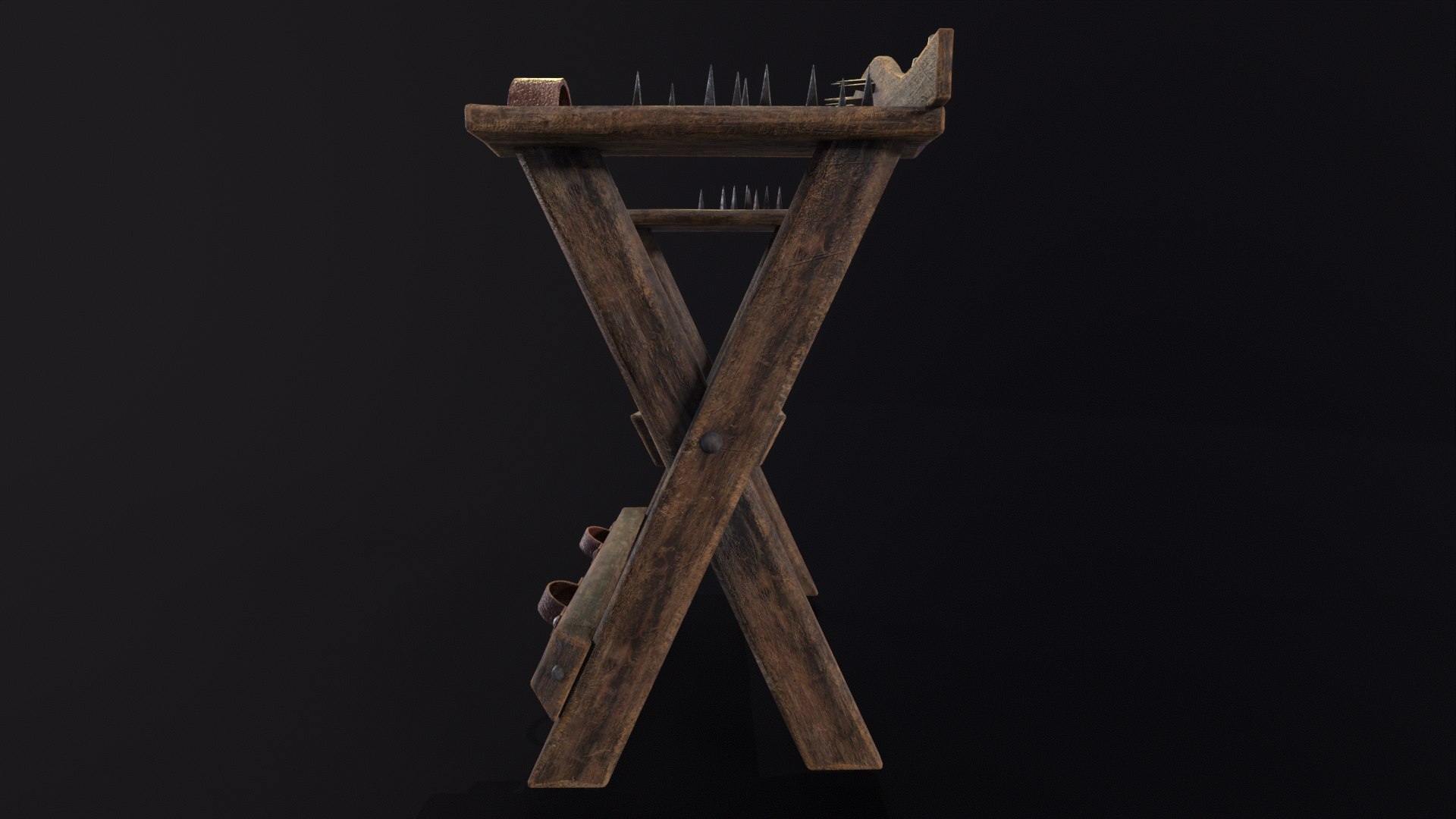 Spiked Torture Chair 3D Model - TurboSquid 2198293