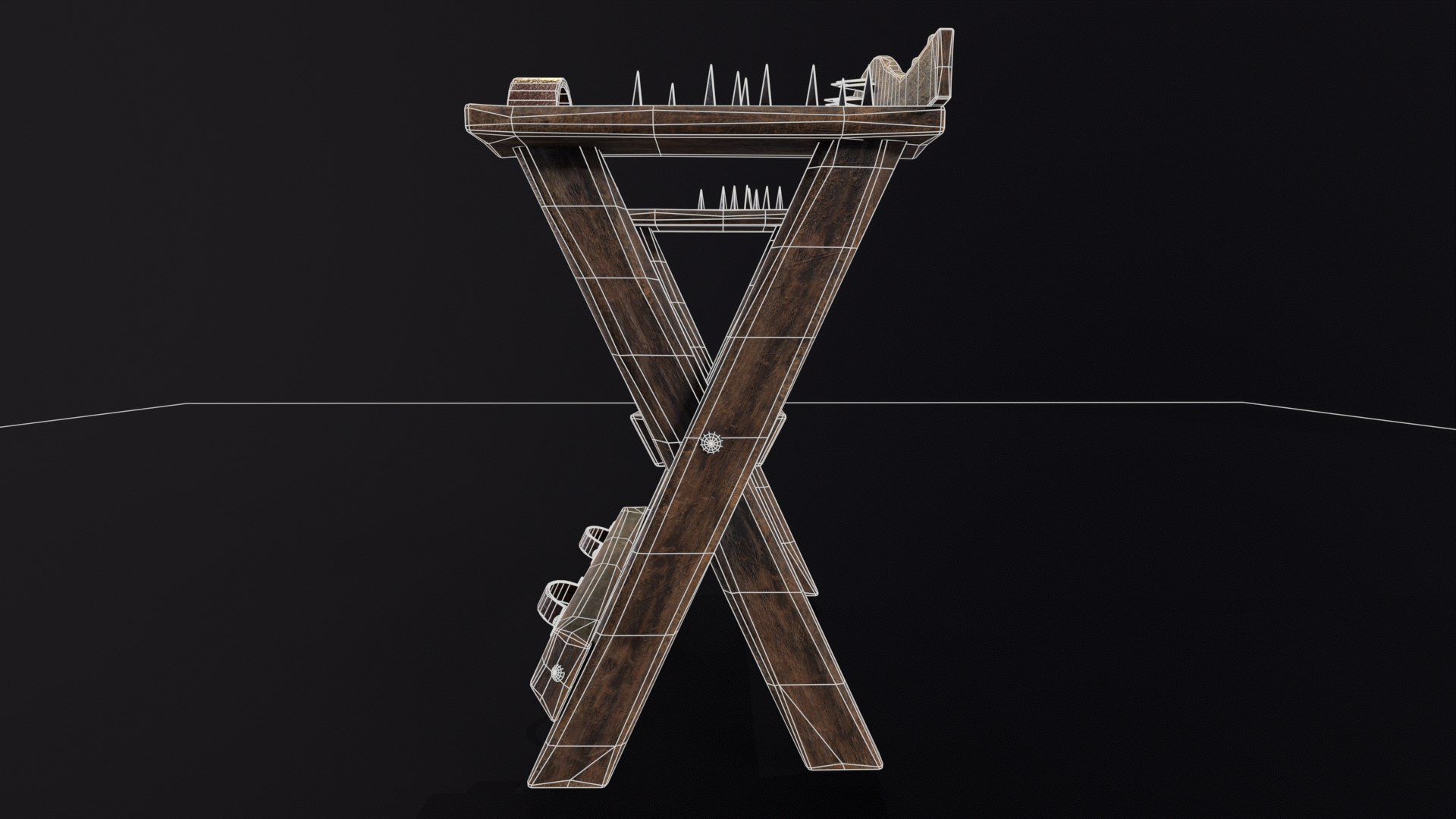 Spiked Torture Chair 3D Model - TurboSquid 2198293