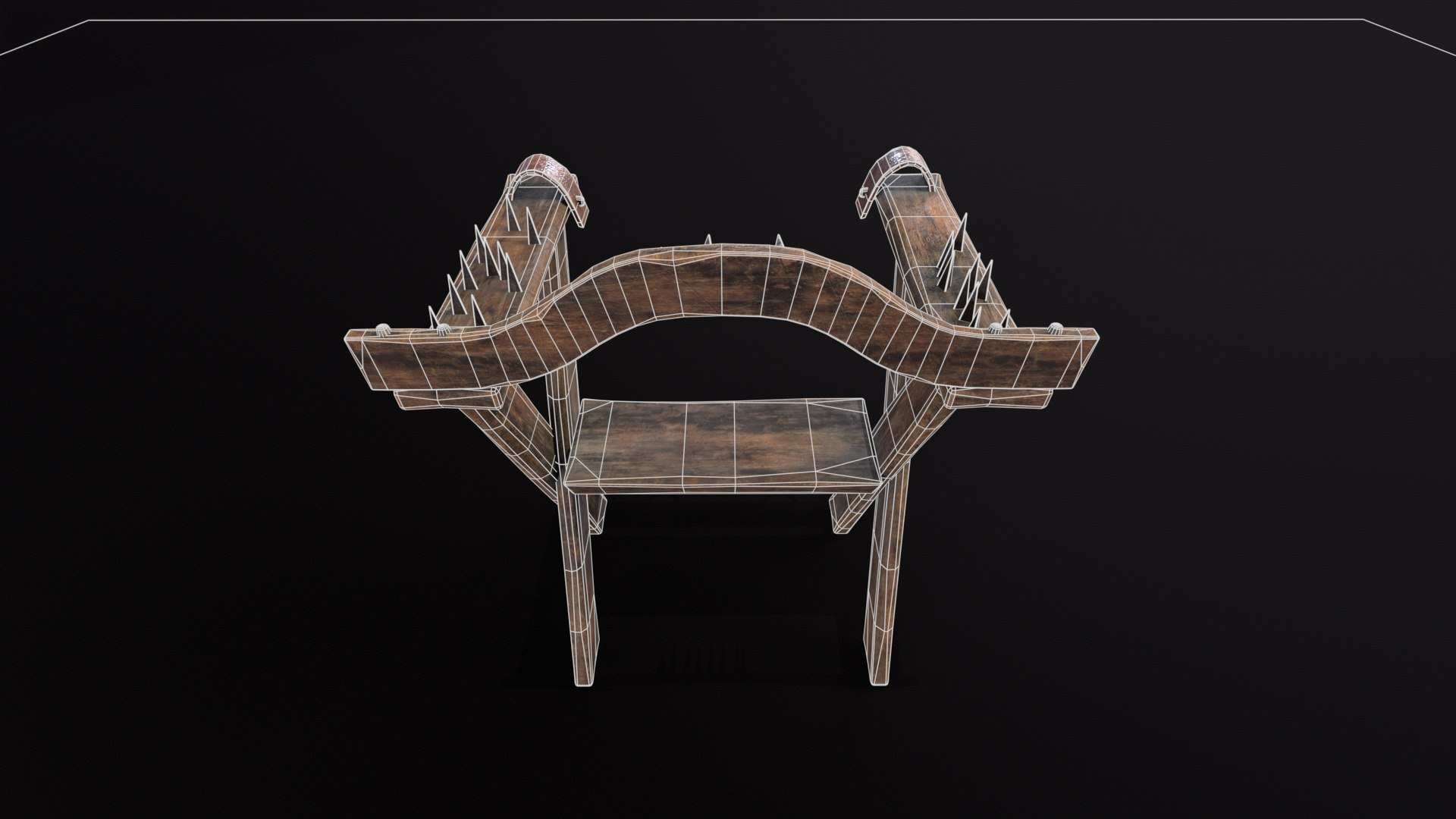 Spiked Torture Chair 3D Model - TurboSquid 2198293
