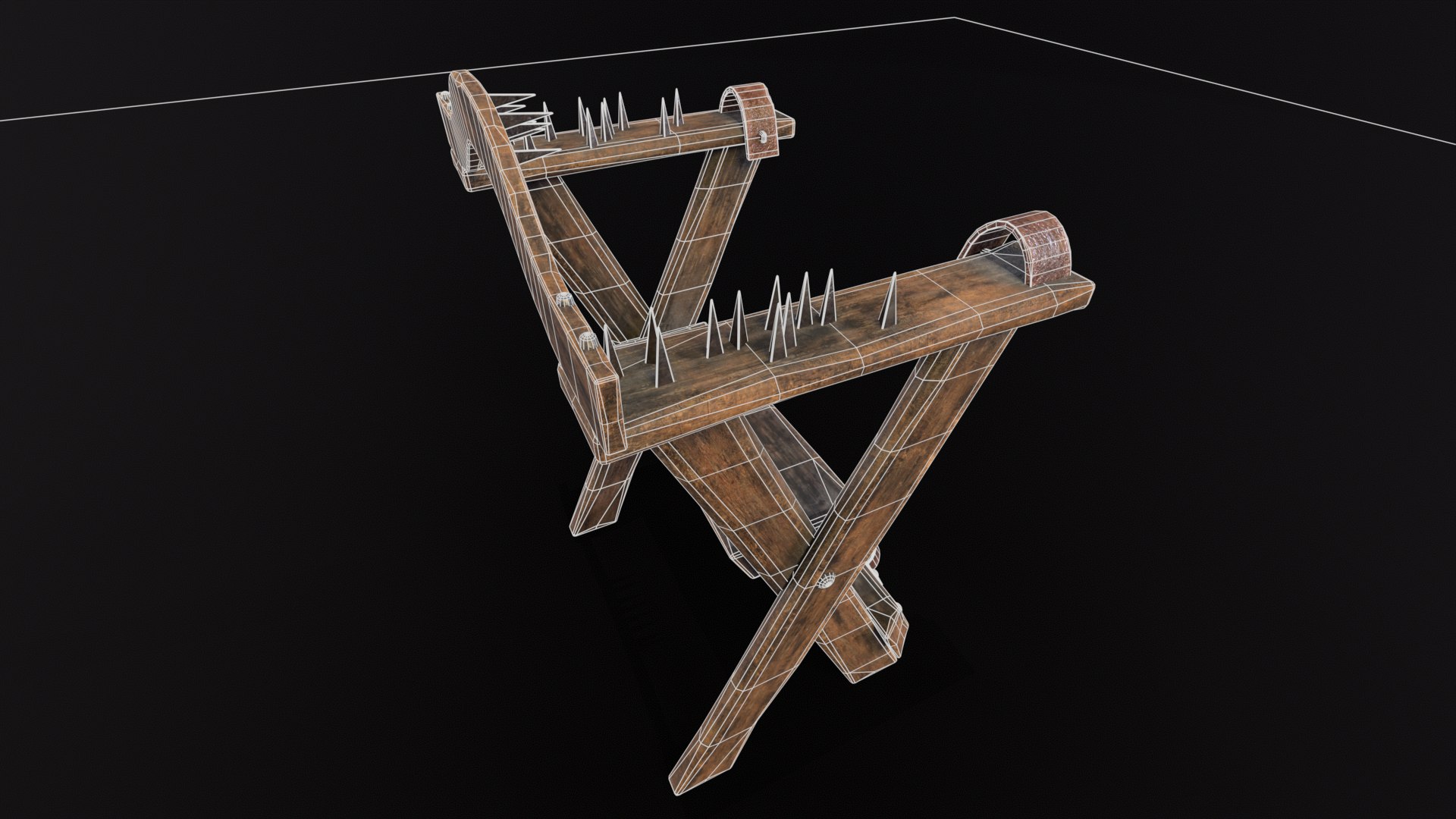 Spiked Torture Chair 3D Model - TurboSquid 2198293