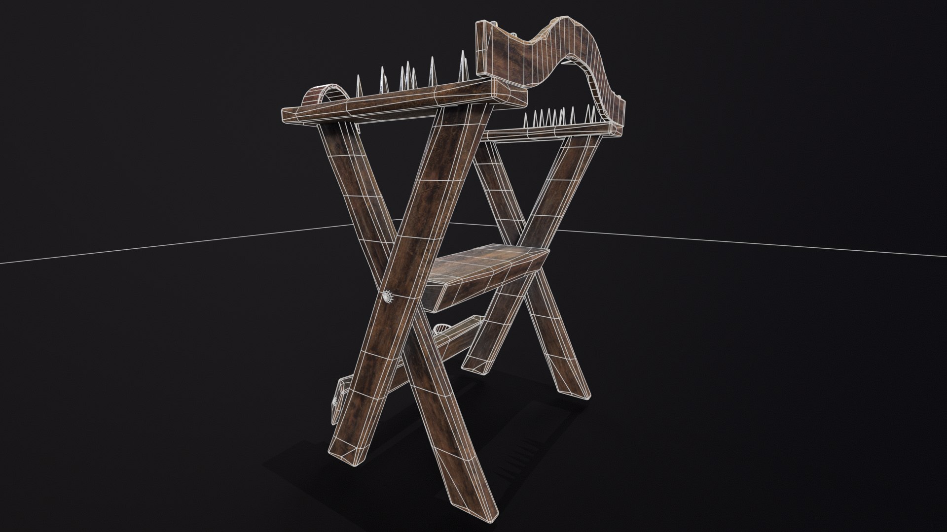 Spiked Torture Chair 3D Model - TurboSquid 2198293