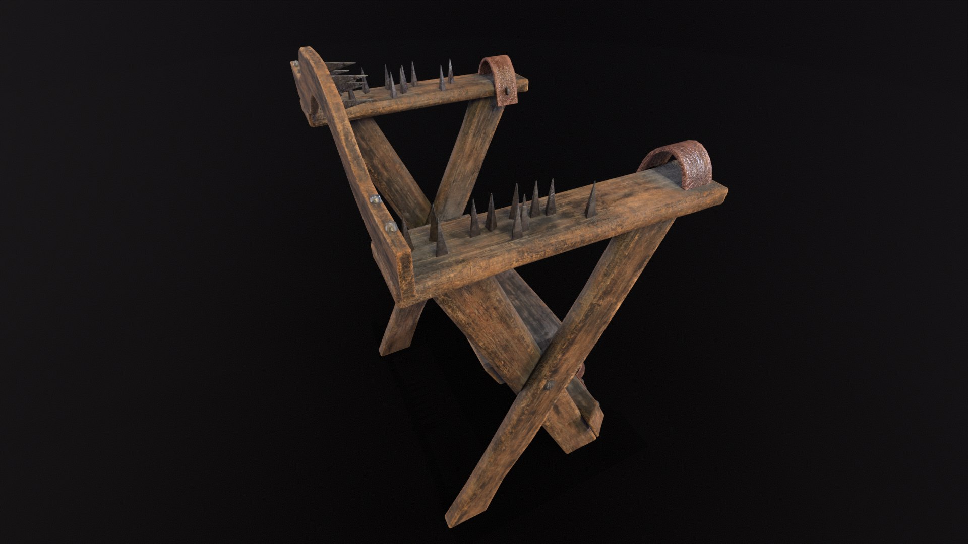 Spiked Torture Chair 3D Model - TurboSquid 2198293