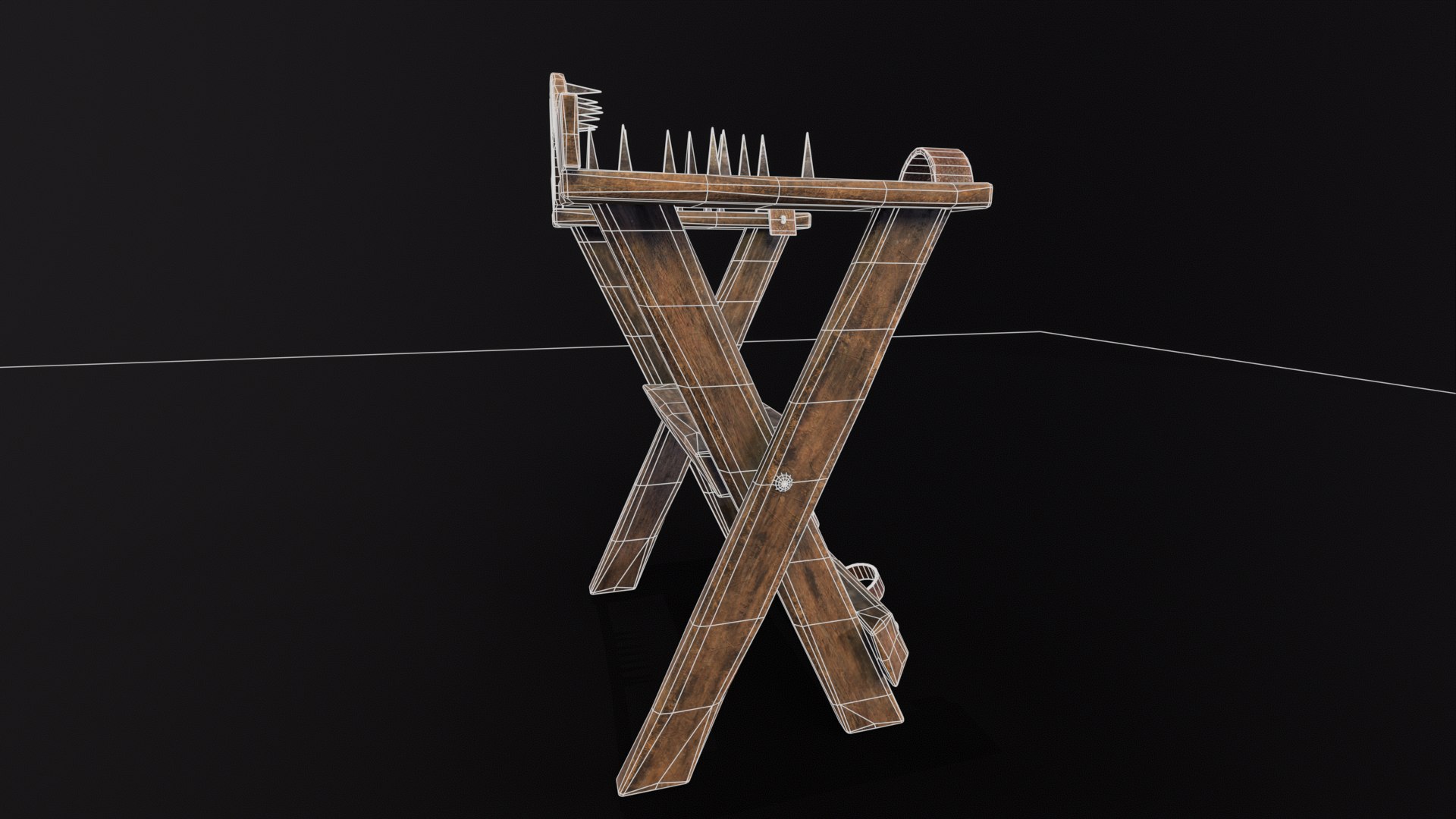 Spiked Torture Chair 3D Model - TurboSquid 2198293