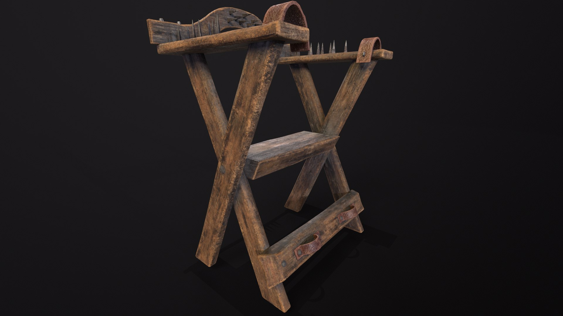 Spiked Torture Chair 3D Model - TurboSquid 2198293