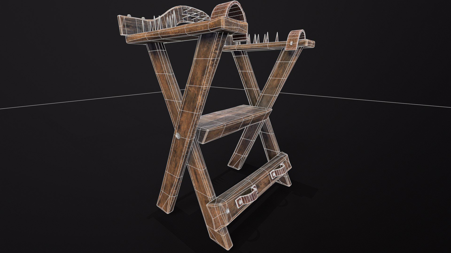 Spiked Torture Chair 3D Model - TurboSquid 2198293