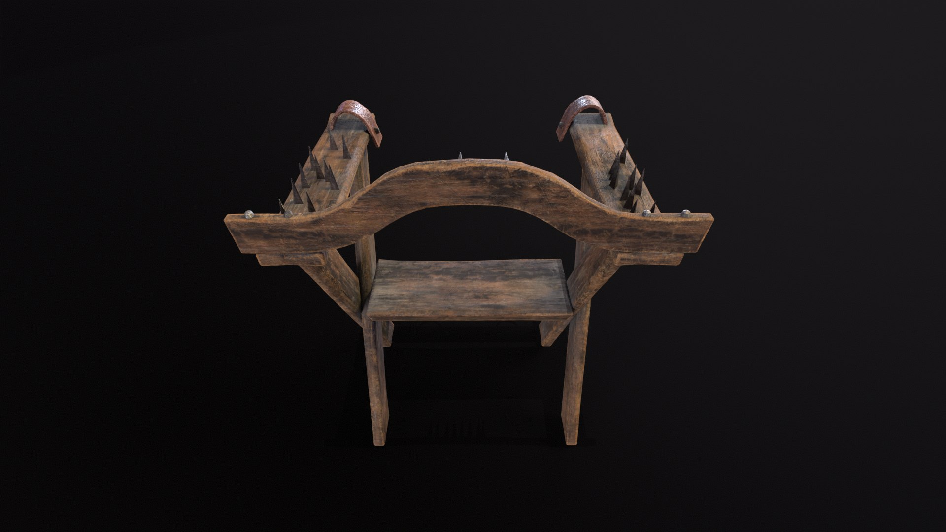 Spiked Torture Chair 3D Model - TurboSquid 2198293