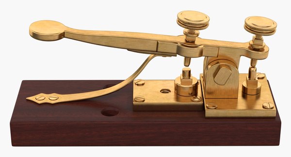 Antique telegraph key model - TurboSquid 1337489