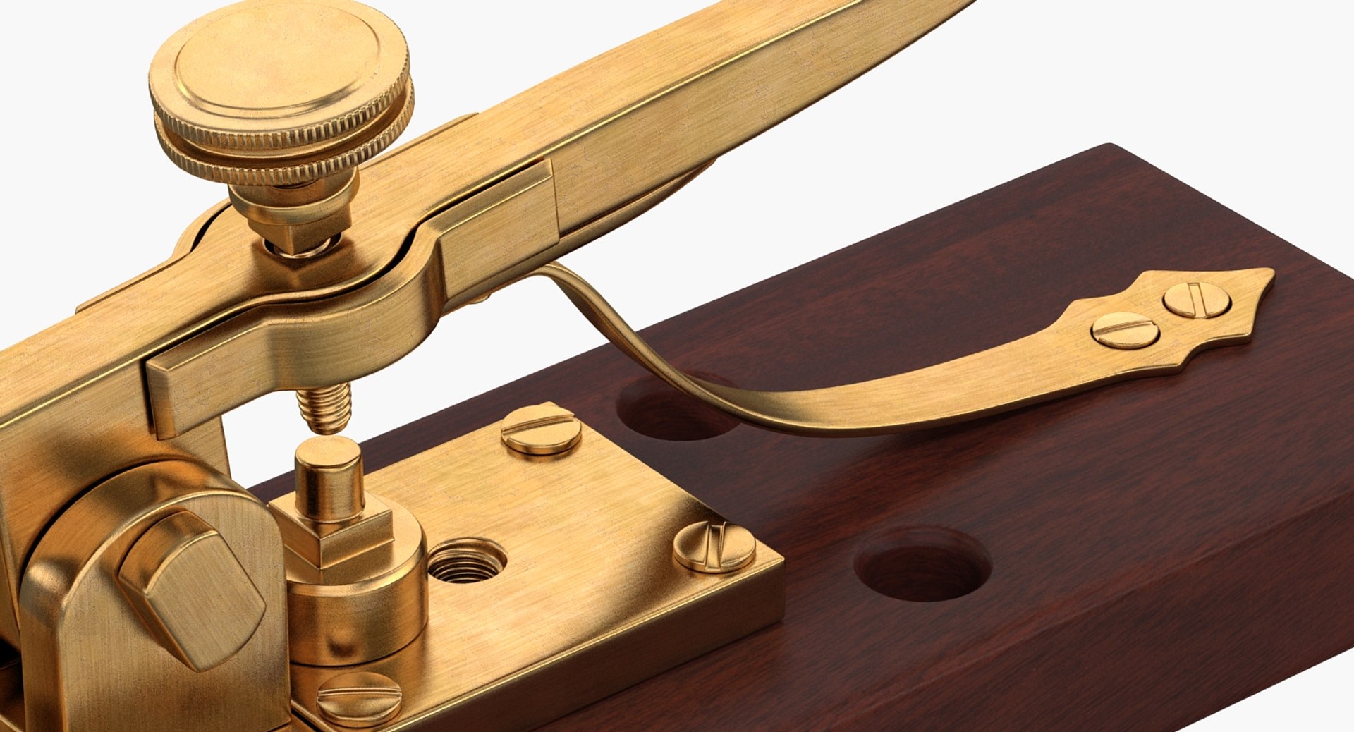 Antique Telegraph Key Model - TurboSquid 1337489