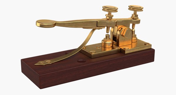Antique telegraph key model - TurboSquid 1337489