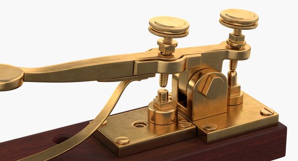 Antique telegraph key model - TurboSquid 1337489