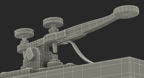 Antique telegraph key model - TurboSquid 1337489