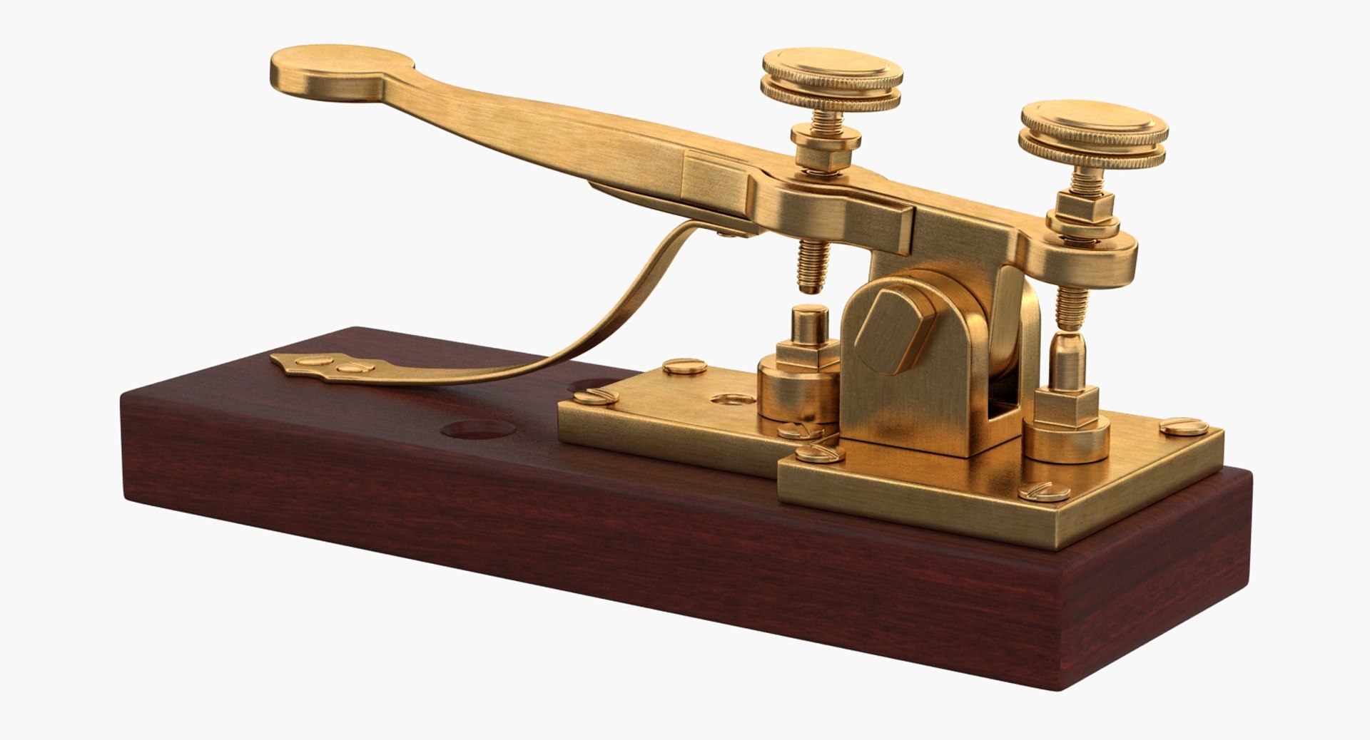 Antique Telegraph Key Model - TurboSquid 1337489