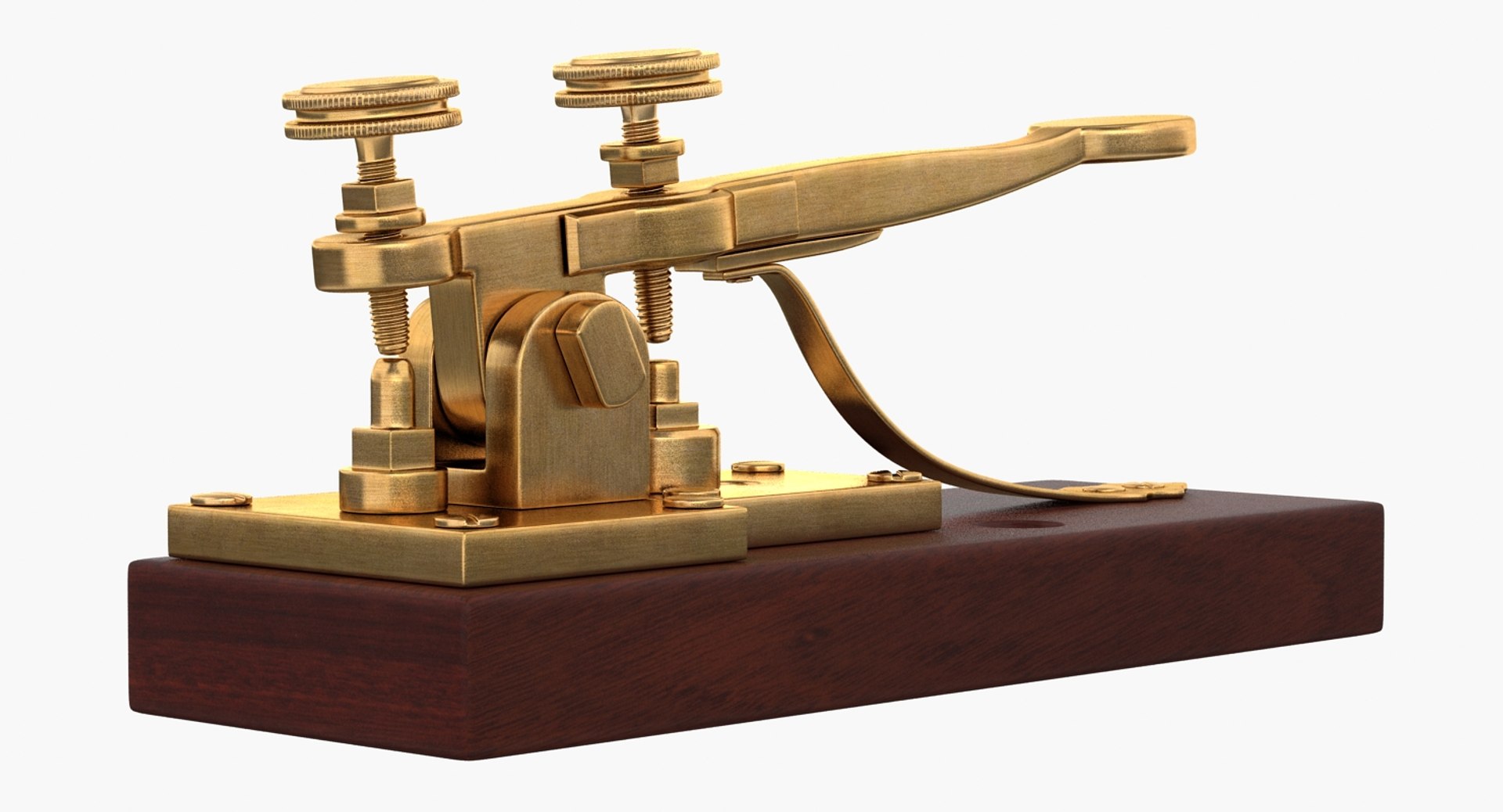 Antique Telegraph Key Model - TurboSquid 1337489