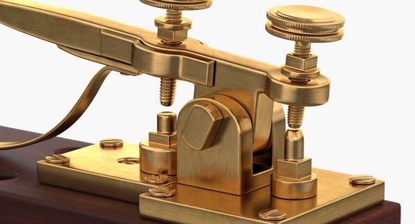 Antique telegraph key model - TurboSquid 1337489