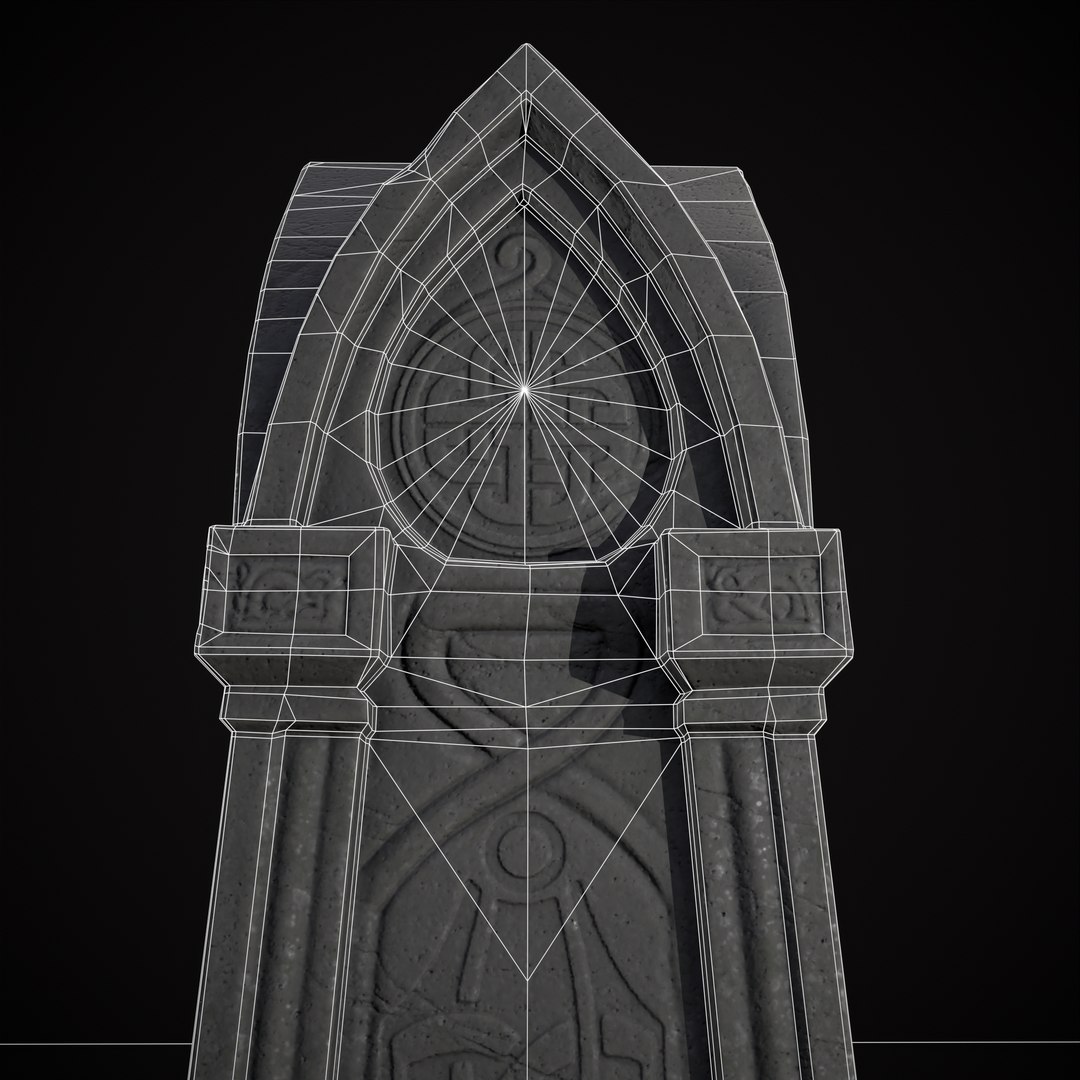 Gothic Obelisk Tombstone 3D Model - TurboSquid 2215215