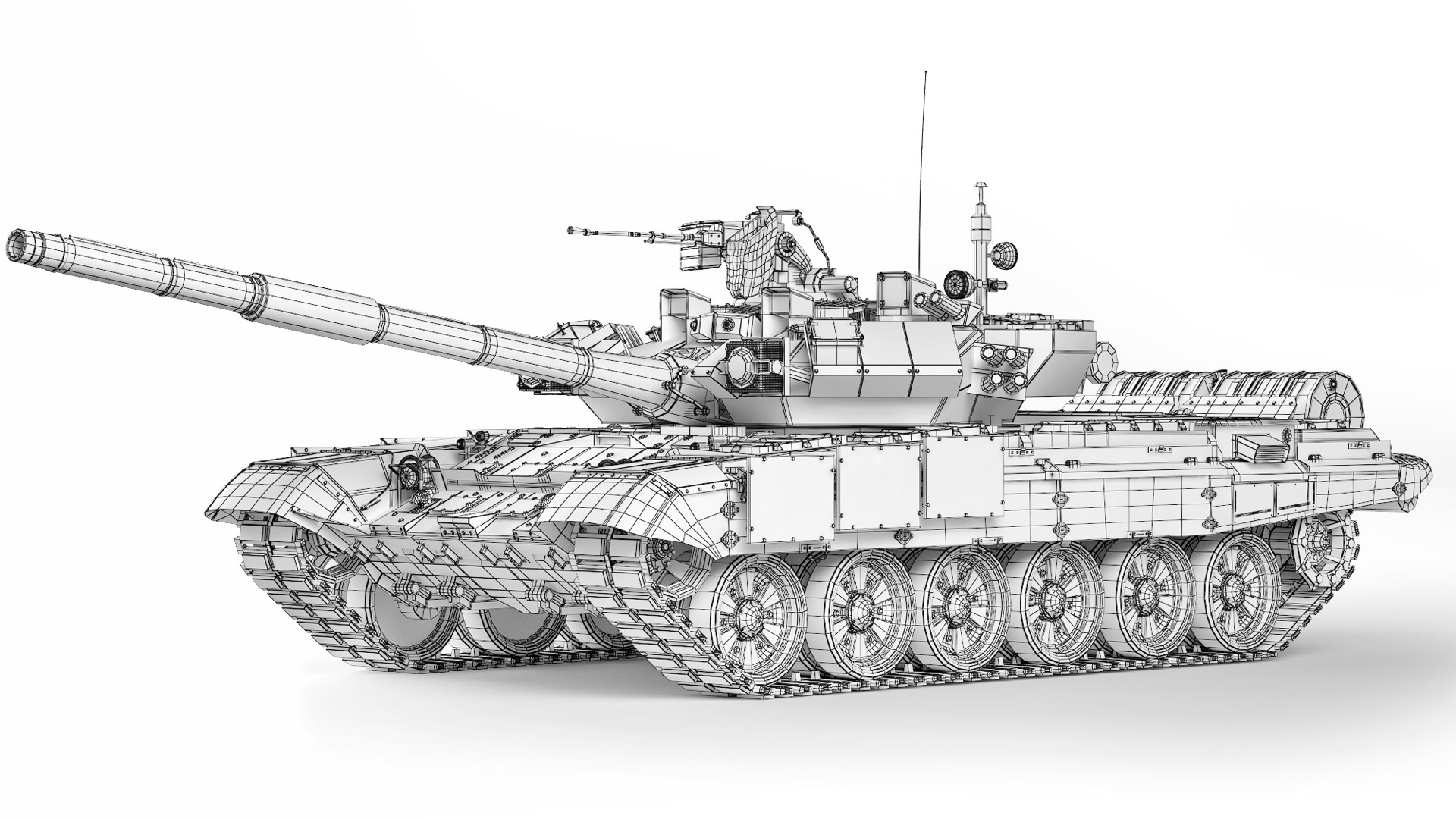 3D Tank T-90A 2010 - TurboSquid 2026788