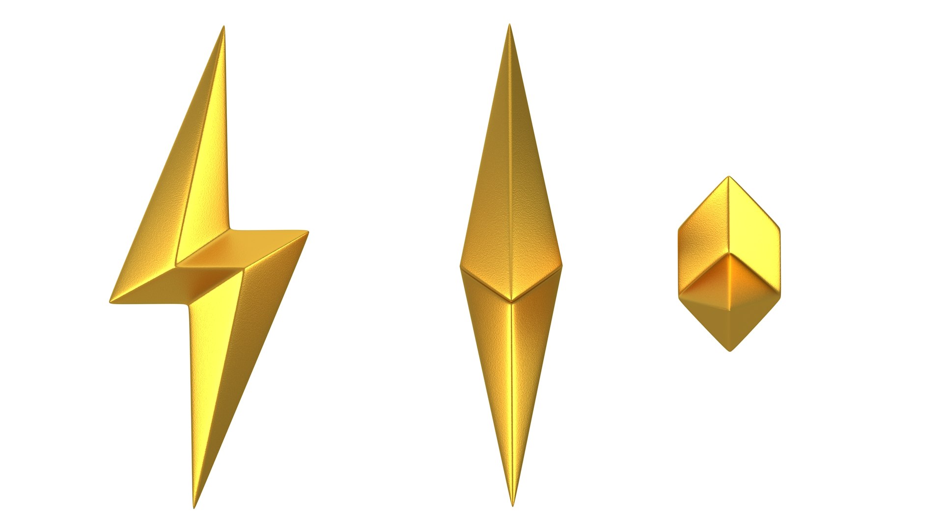 Lightning Symbol 3D Model - TurboSquid 1713561