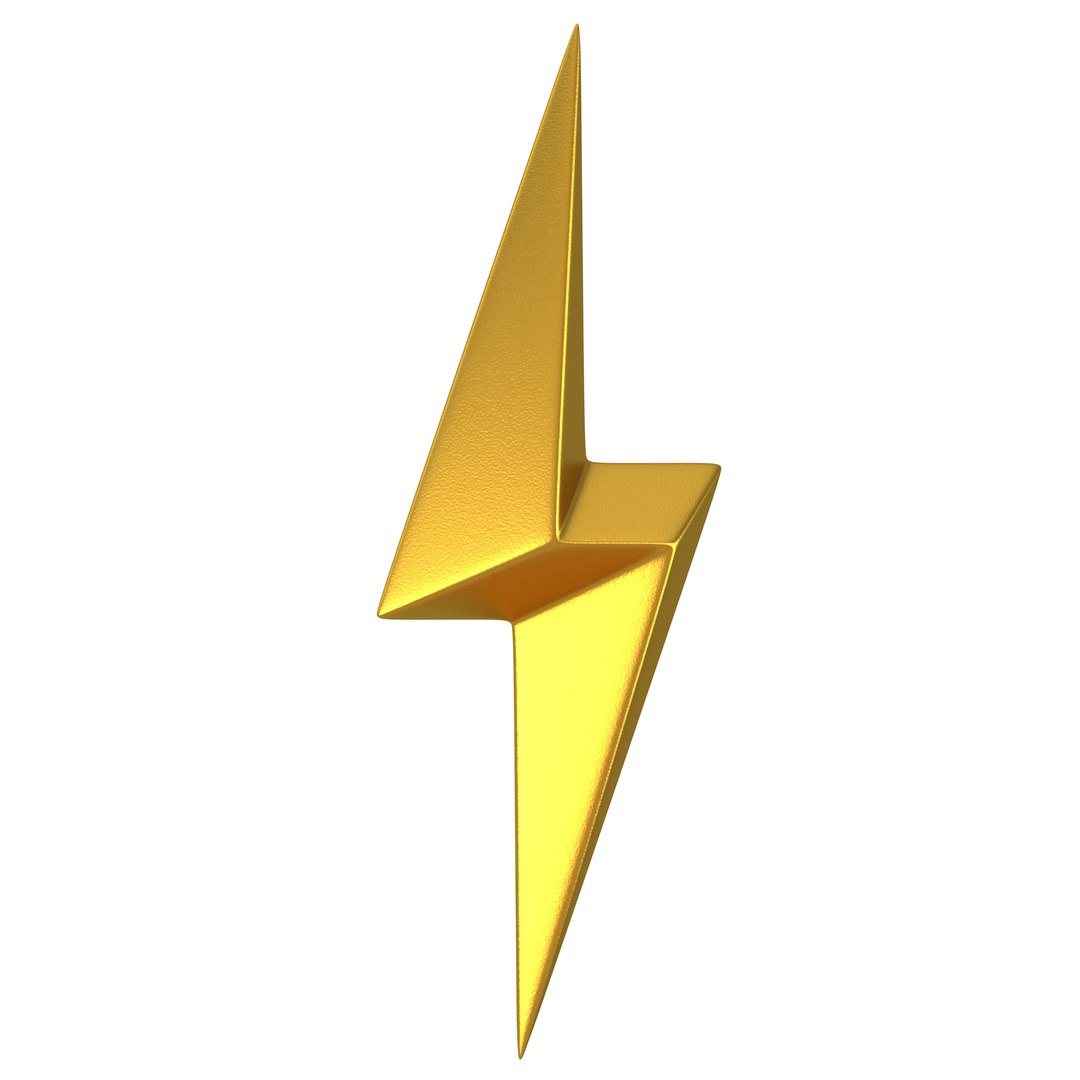 Lightning Symbol 3D Model - TurboSquid 1713561