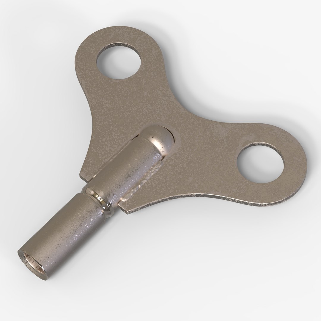 Wind-up key clock 3D - TurboSquid 1280695