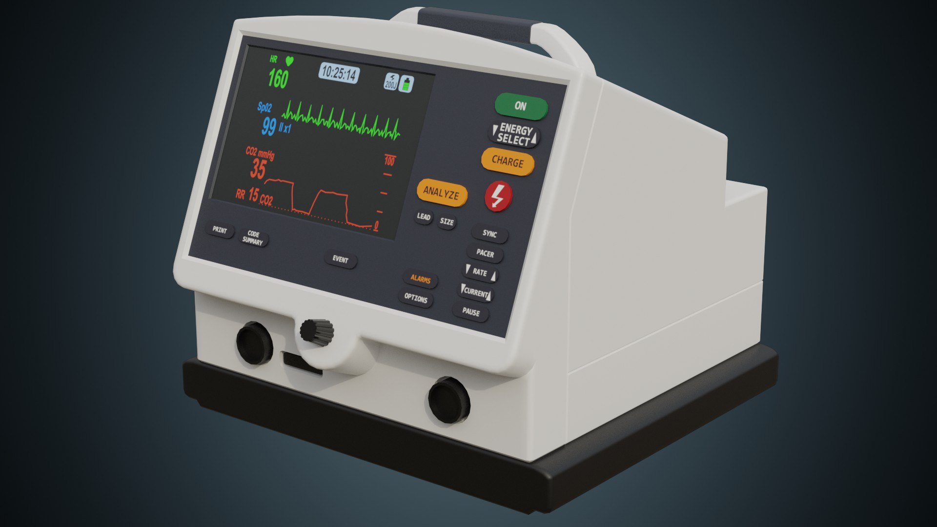 Defibrillator 2 Basic 3D Model - TurboSquid 2040186