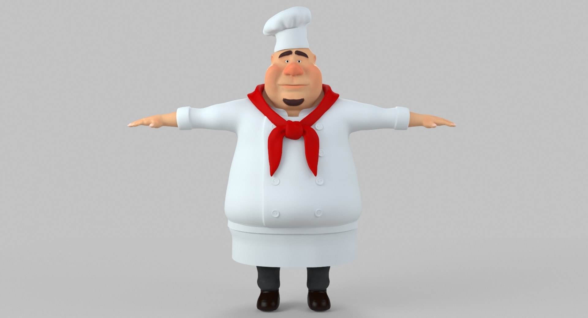 Fat Chef 3D Model - TurboSquid 1294519