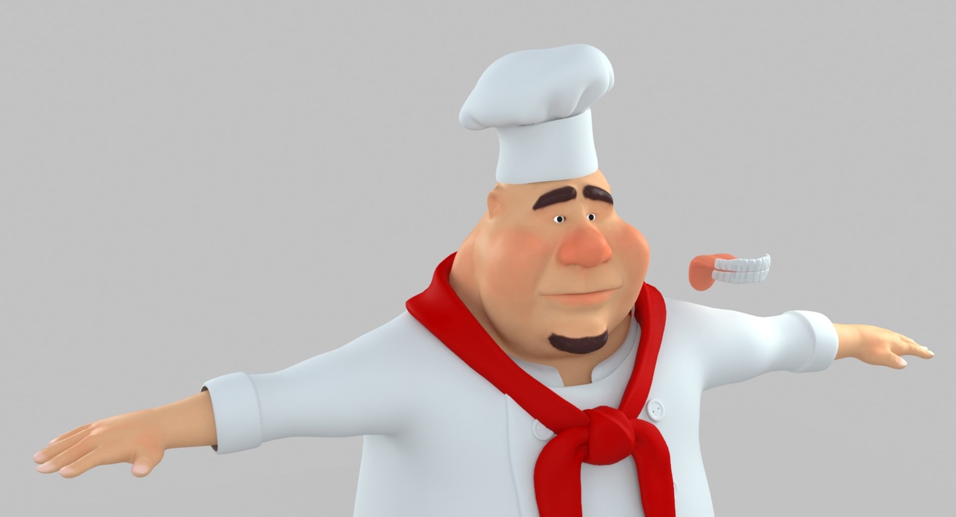Fat Chef 3D Model - TurboSquid 1294519
