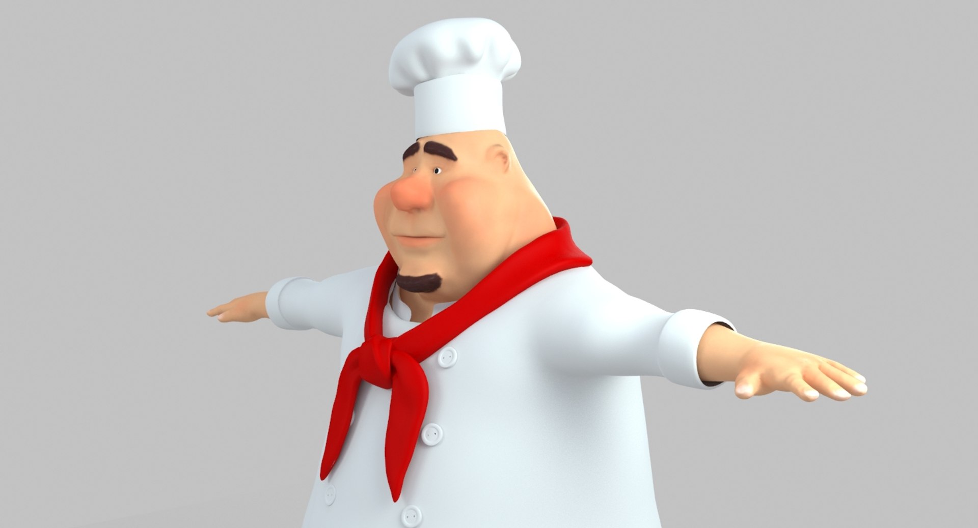 Fat Chef 3D Model - TurboSquid 1294519