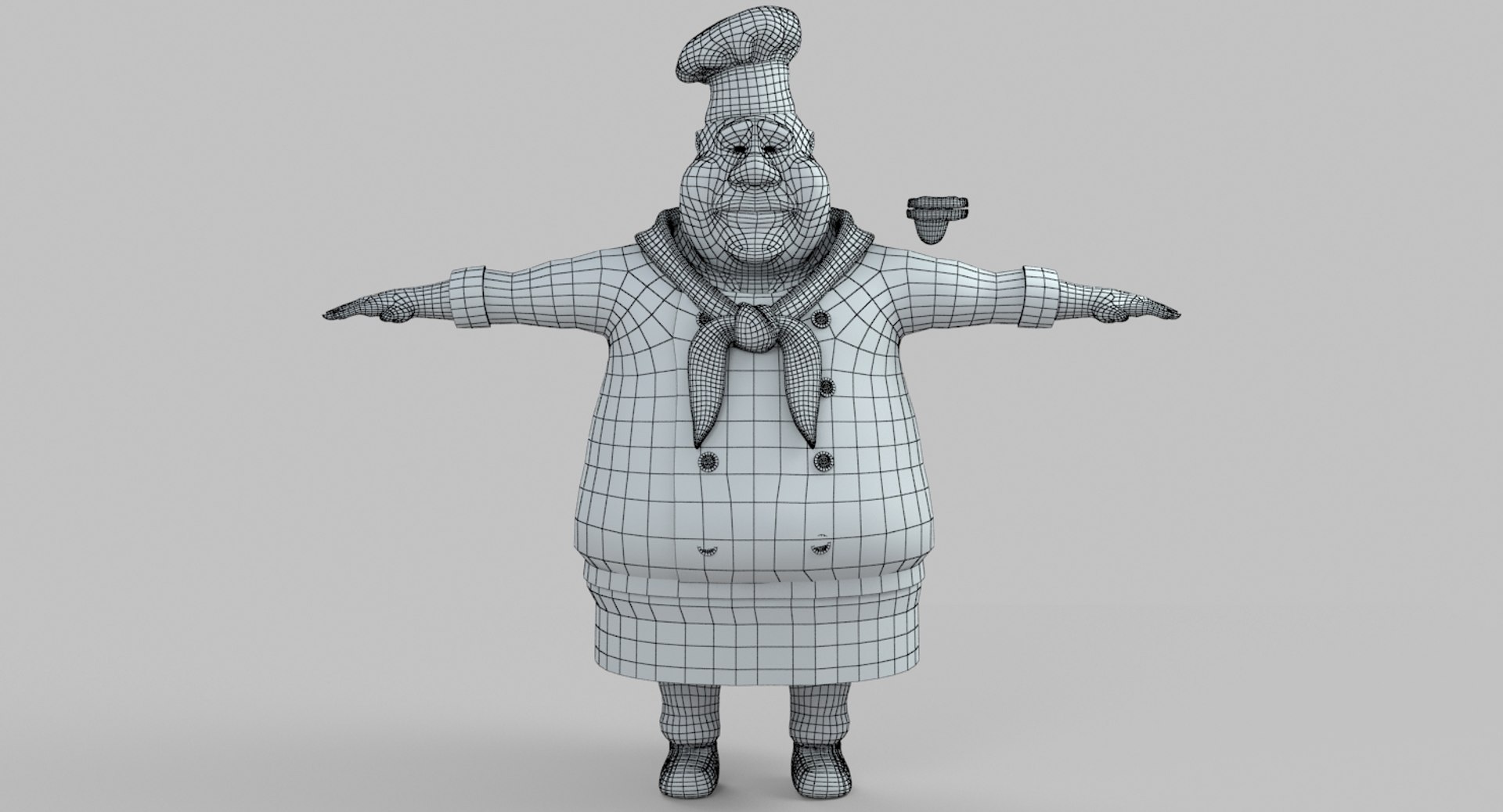 Fat Chef 3D Model - TurboSquid 1294519