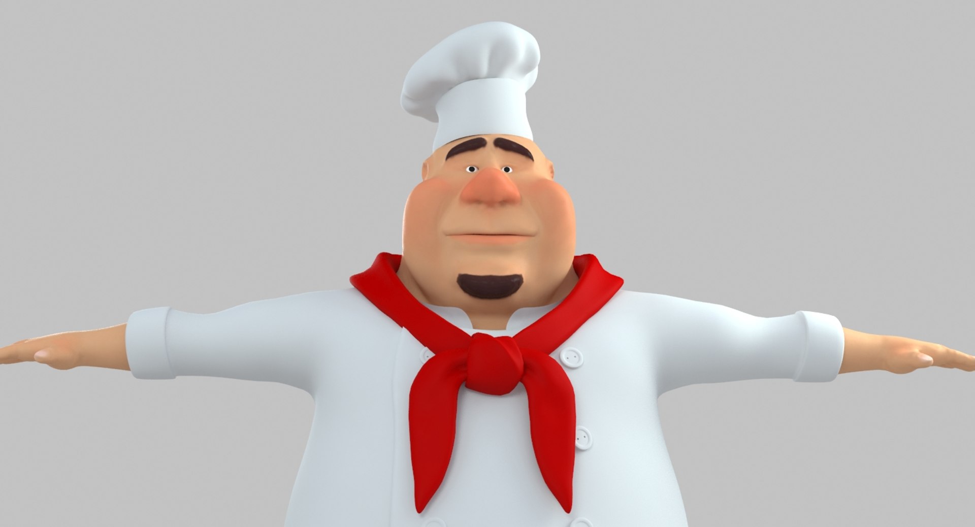 Fat Chef 3D Model - TurboSquid 1294519