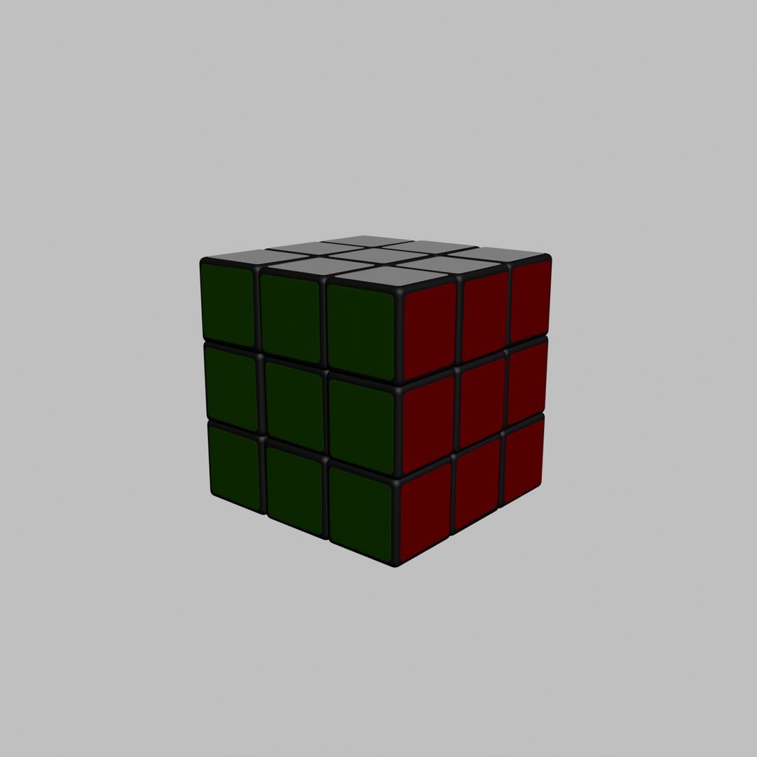 3d realistic rubik s cube