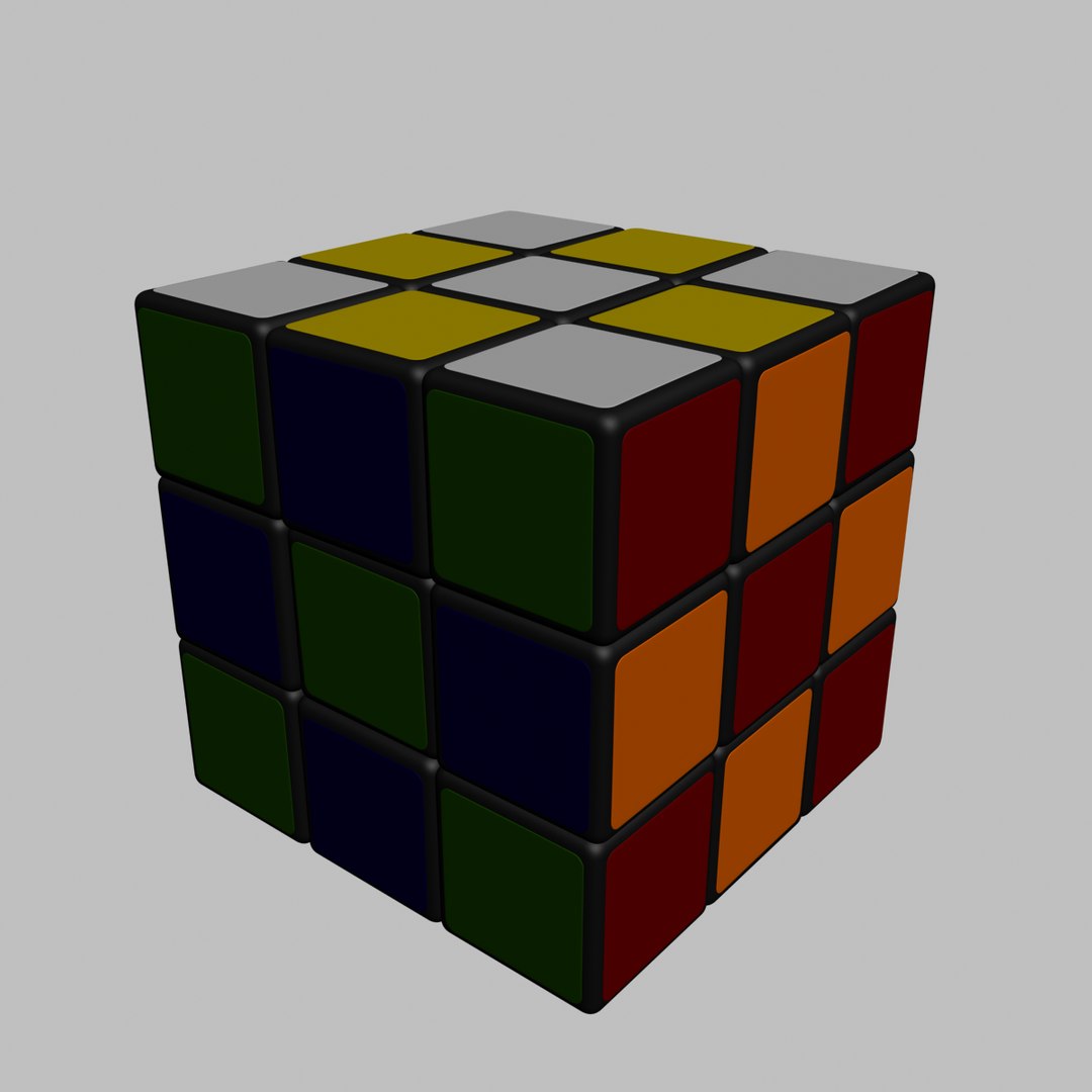 3d realistic rubik s cube