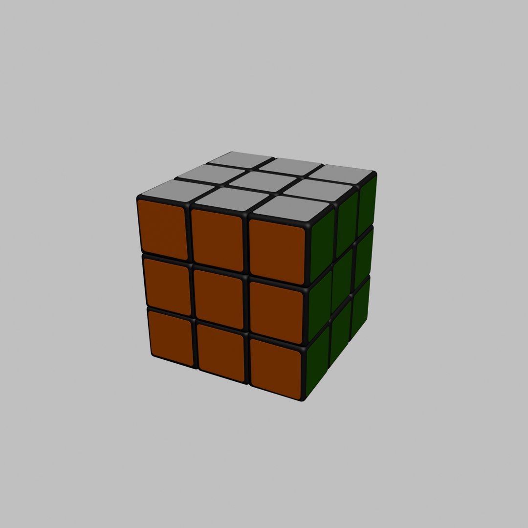 3d realistic rubik s cube
