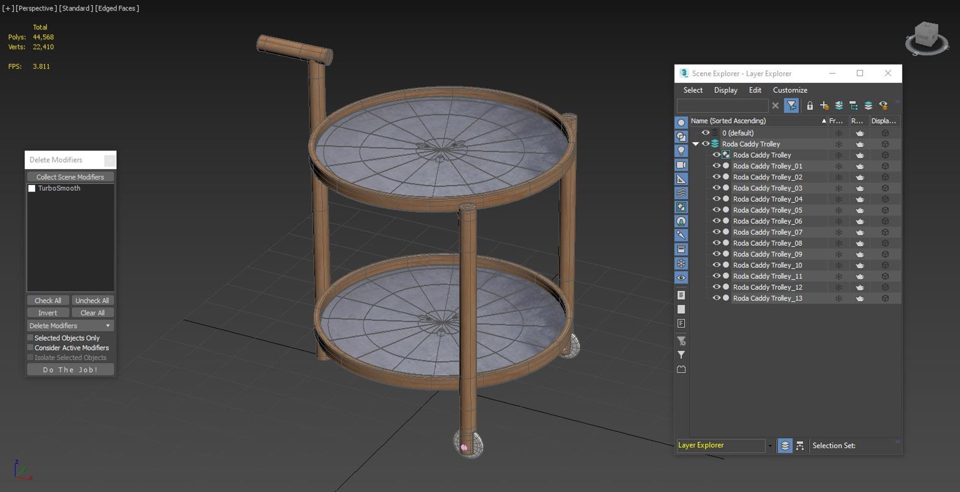 Roda Caddy Trolley 3D Model - TurboSquid 1508662