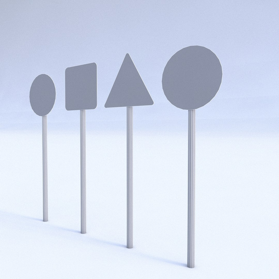 3D model traffic signs - TurboSquid 1437303